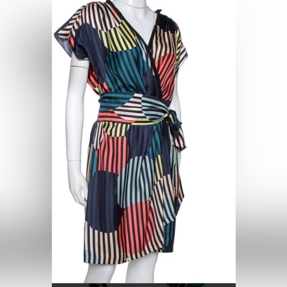 Diane Von Furstenberg | Dresses | Diane Von Furstenberg Rilla Faux Wrap ...